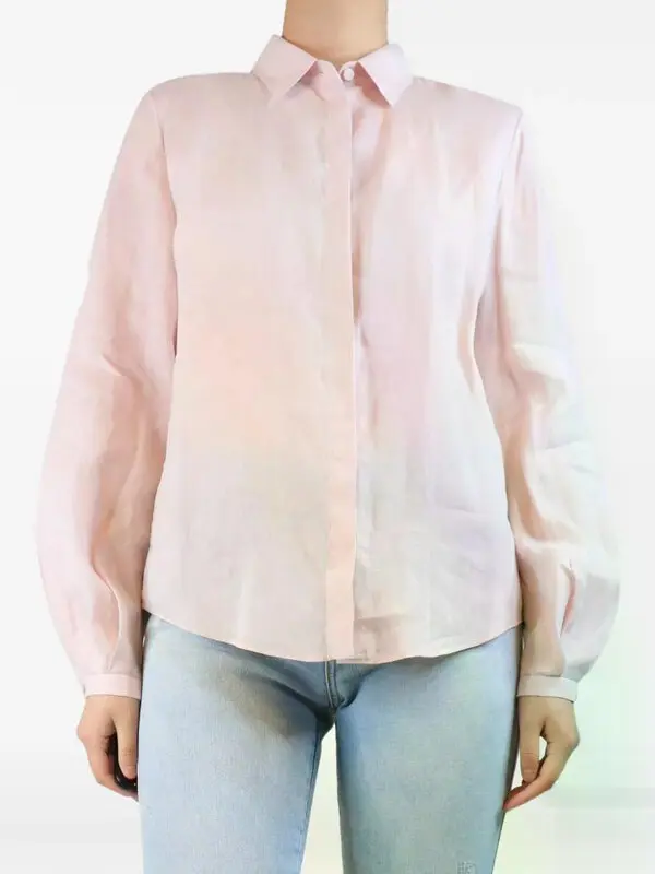 Gabriela Hearst Long-sleeve Linen Blouse