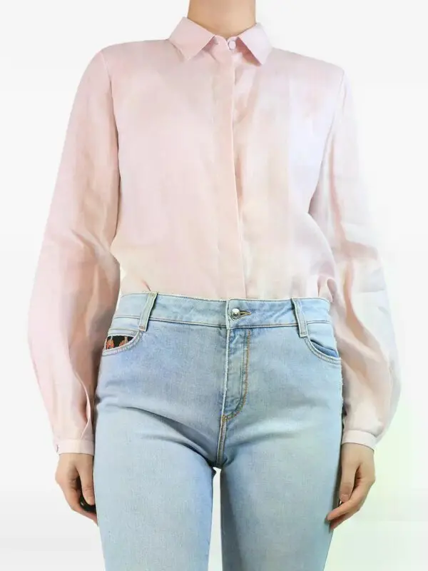 Gabriela Hearst Long-sleeve Linen Blouse