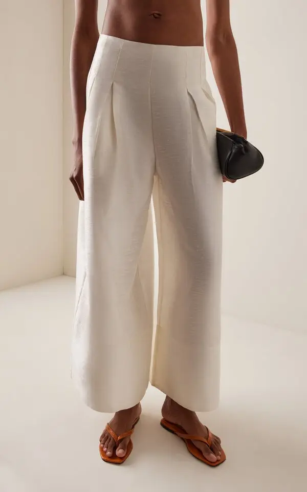 Chan Luu Dupioni Ultra Wide Leg Pants