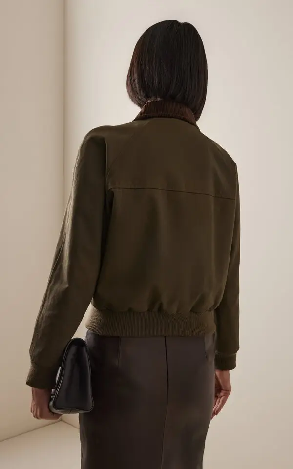 NILI LOTAN Victor Cotton Bomber Jacket