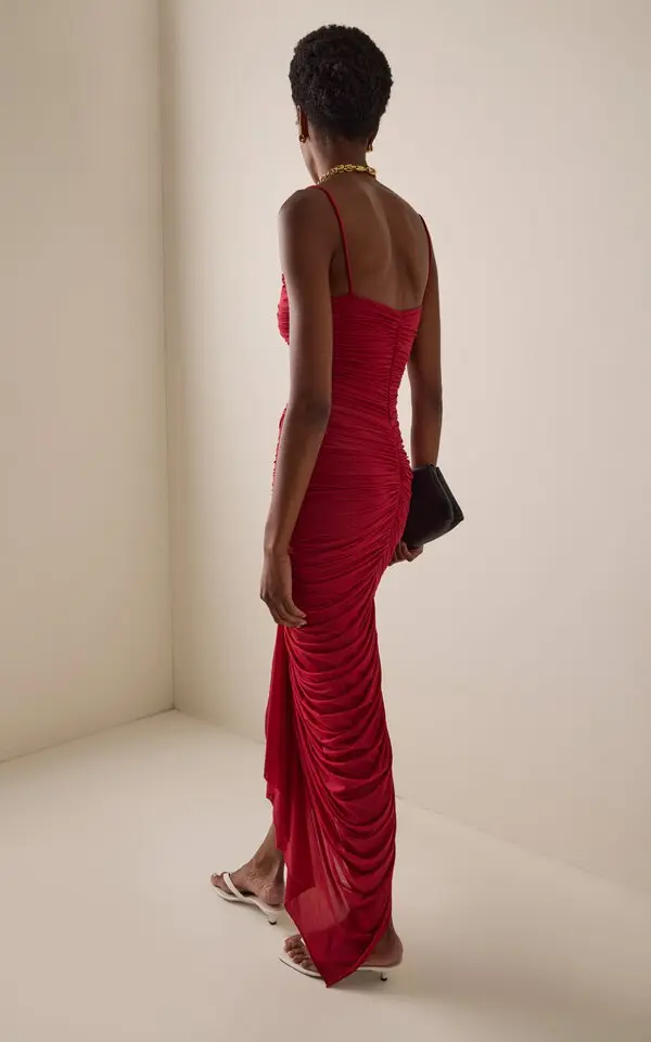 MAYGEL CORONEL Mater Ruched Jersey Maxi Dress