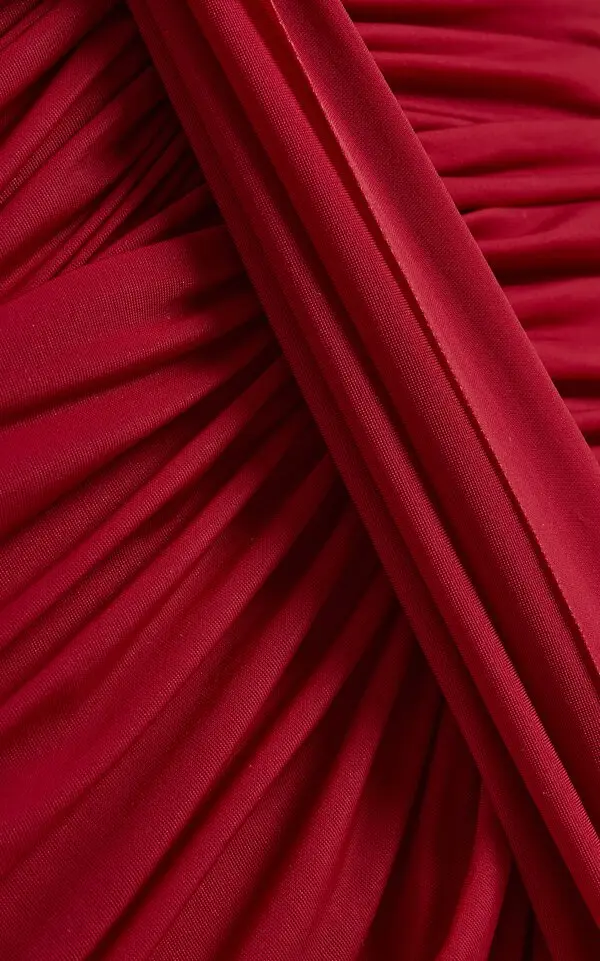 MAYGEL CORONEL Mater Ruched Jersey Maxi Dress