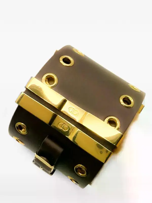 Dior Logo Buckle Cuff - Brown