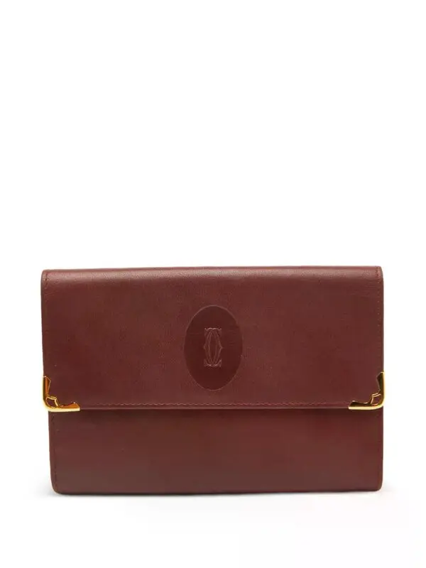 Cartier Le Must De Logo-embossed Wallet - Red