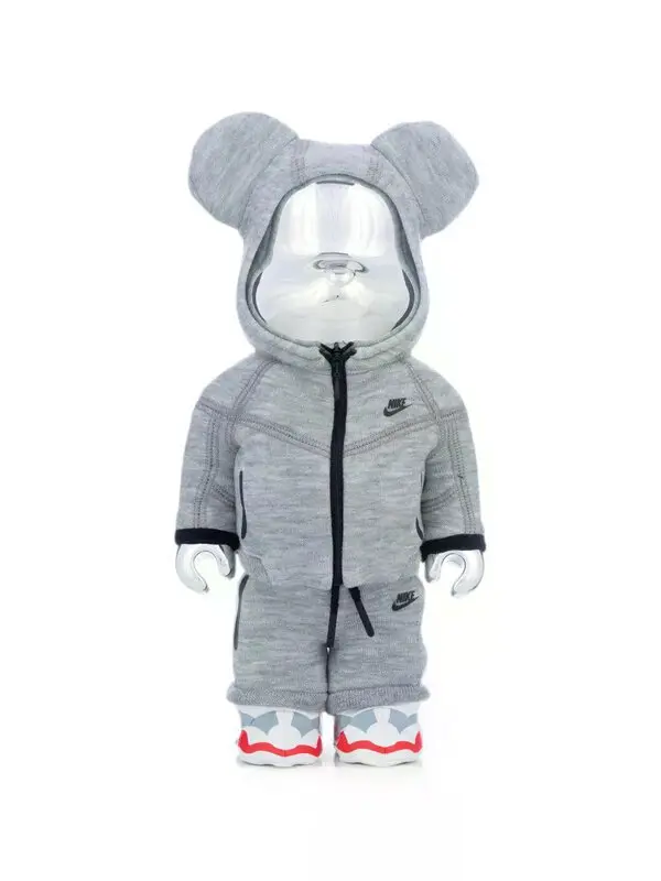 MEDICOM TOY Be@rbrick Nike Tech Fleece 1000% Collectible - Grey