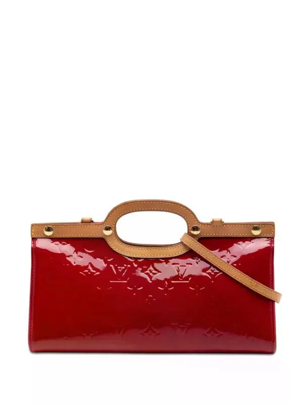 LOUIS VUITTON Monogram Vernis Roxbury Drive Satchel - Red