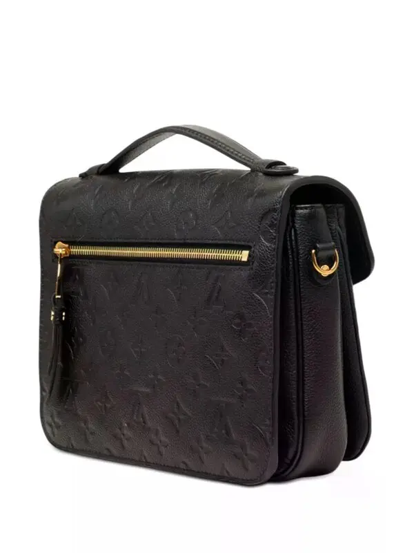 LOUIS VUITTON Monogram Empreinte Pochette Metis Satchel - Black