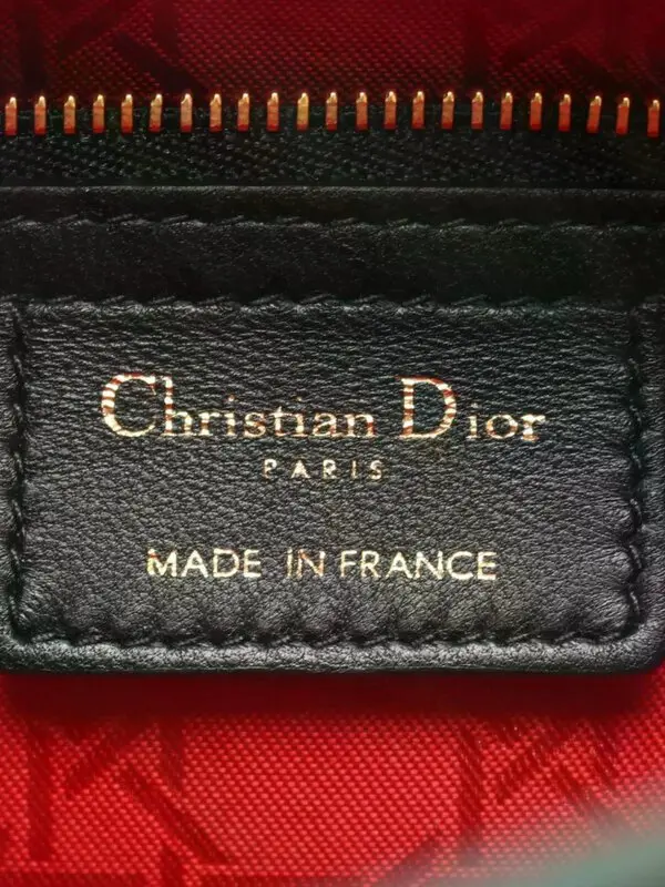 Dior Lambskin Cannage Lady Satchel - Black
