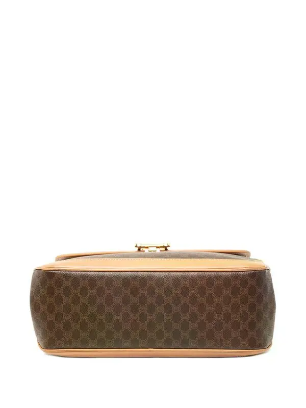 Celine Macadam Coated Canvas Top Handle Bag