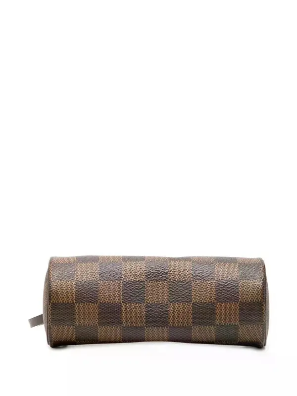 LOUIS VUITTON Damier Ebene Papillon Pochette Handbag - Brown