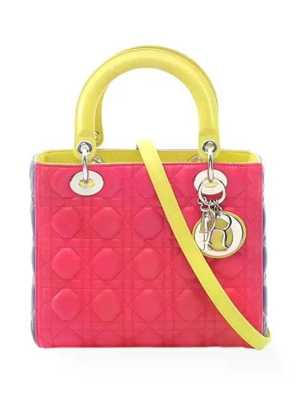 Dior Lambskin Cannage Lady Satchel - Pink