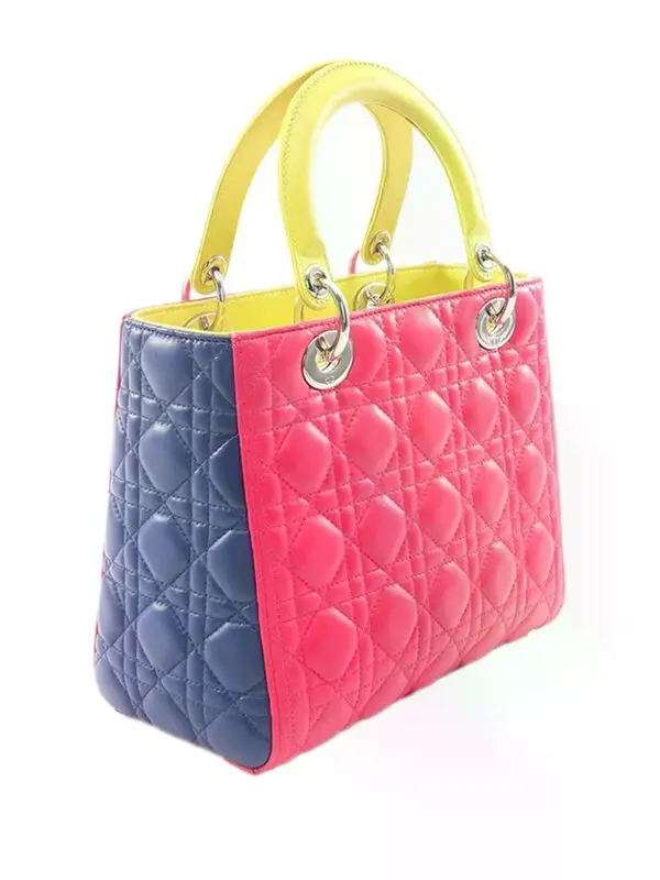 Dior Lambskin Cannage Lady Satchel - Pink