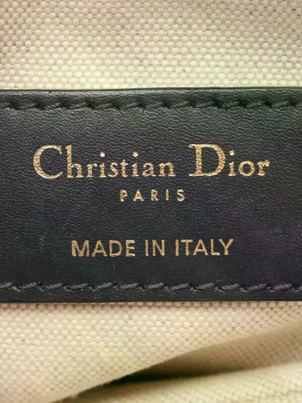 Dior Mini Oblique Canvas Saddle Bag Satchel - Blue