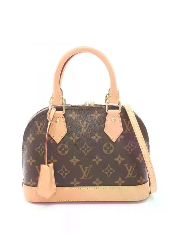 LOUIS VUITTON Monogram Alma Bb Satchel - Brown