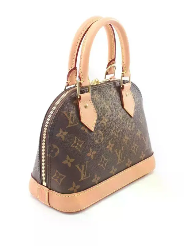 LOUIS VUITTON Monogram Alma Bb Satchel - Brown