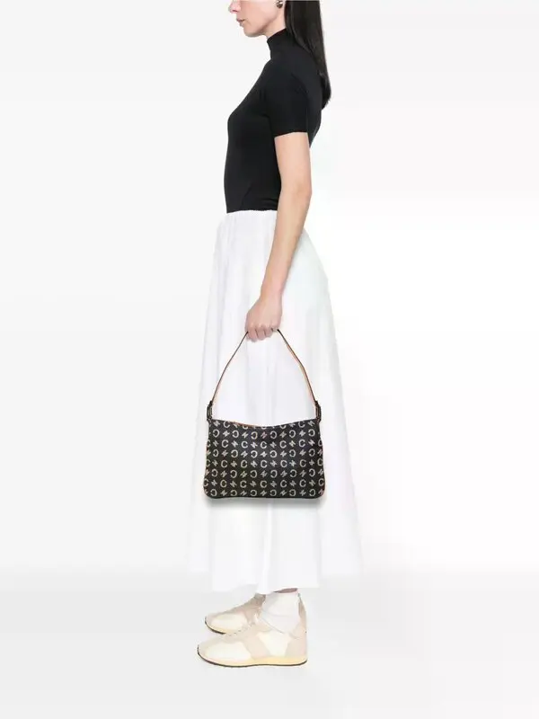 Celine Macadam Denim Shoulder Bag