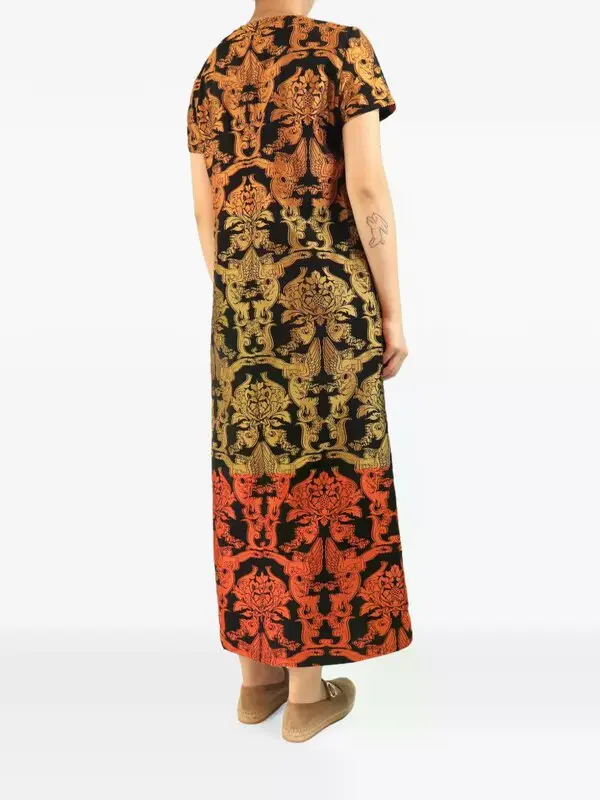 La DoubleJ Jacquard Maxi Dress - Black
