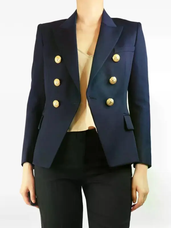 Balmain Double-breasted Wool Blazer