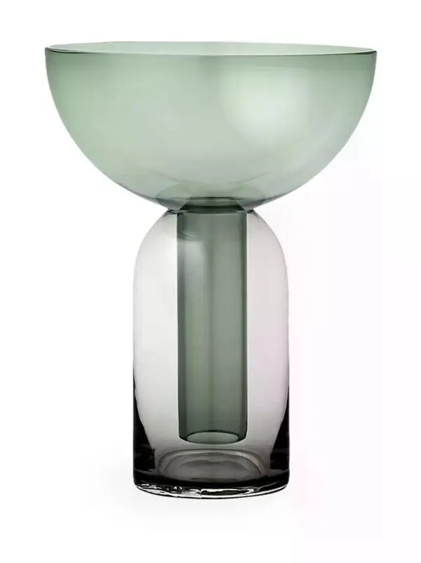 AYTM Torus Small Glass Vase - Black/forest