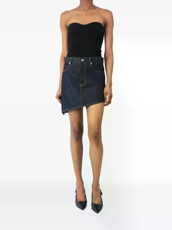 Helmut Lang Asymmetric Denim Skirt