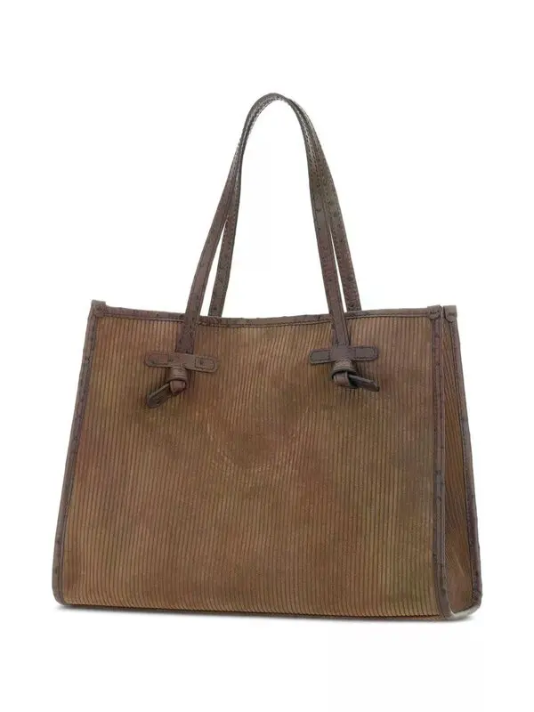 MARCELLA CLUB Marcella Ostrich-effect Shoulder Bag
