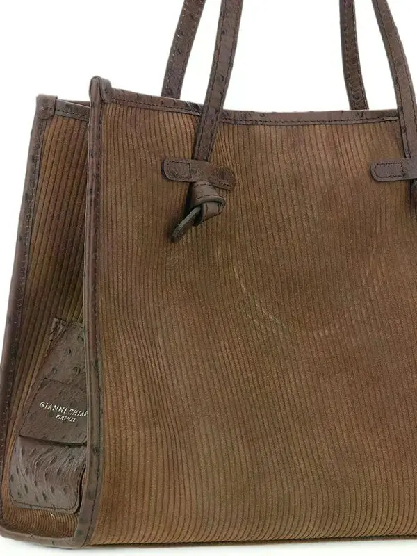 MARCELLA CLUB Marcella Ostrich-effect Shoulder Bag