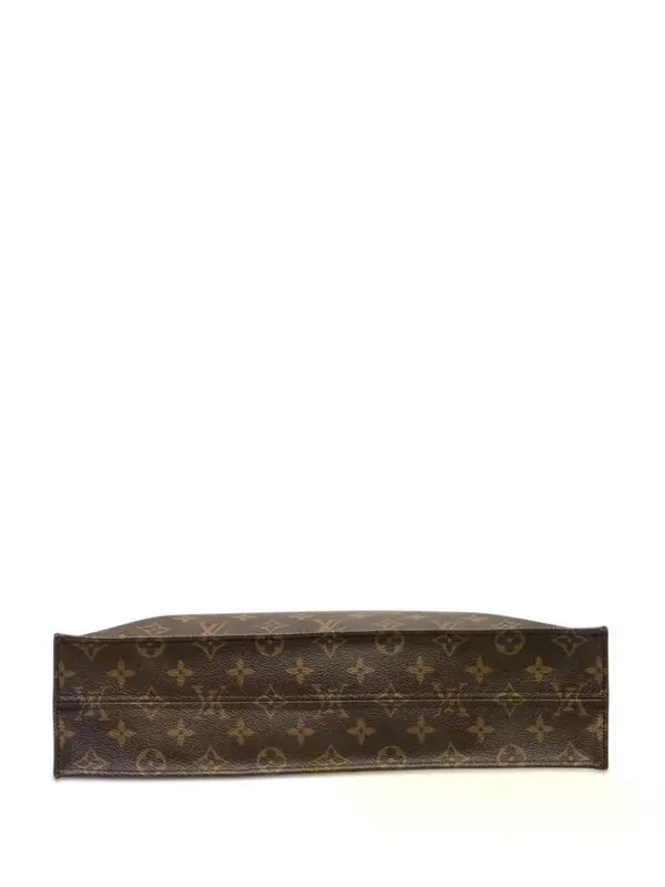 LOUIS VUITTON Monogram Sac Plat Tote Bag - Brown