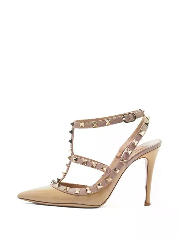 Valentino Garavani Rockstud Caged Pumps - Neutrals