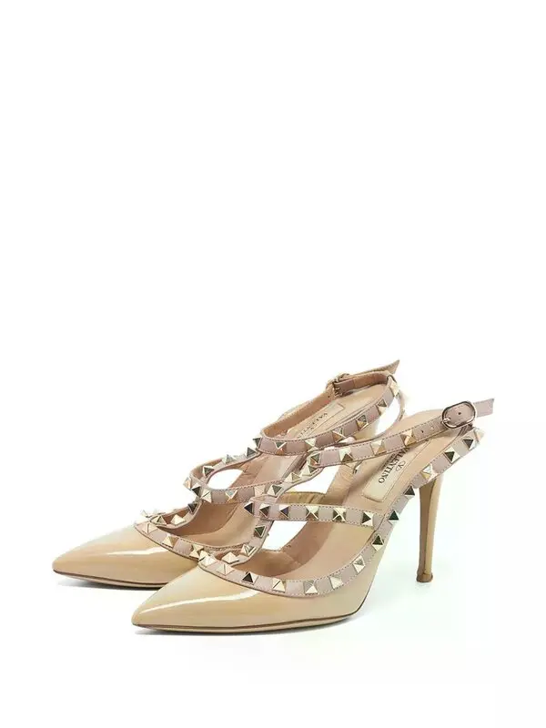 Valentino Garavani Rockstud Caged Pumps - Neutrals