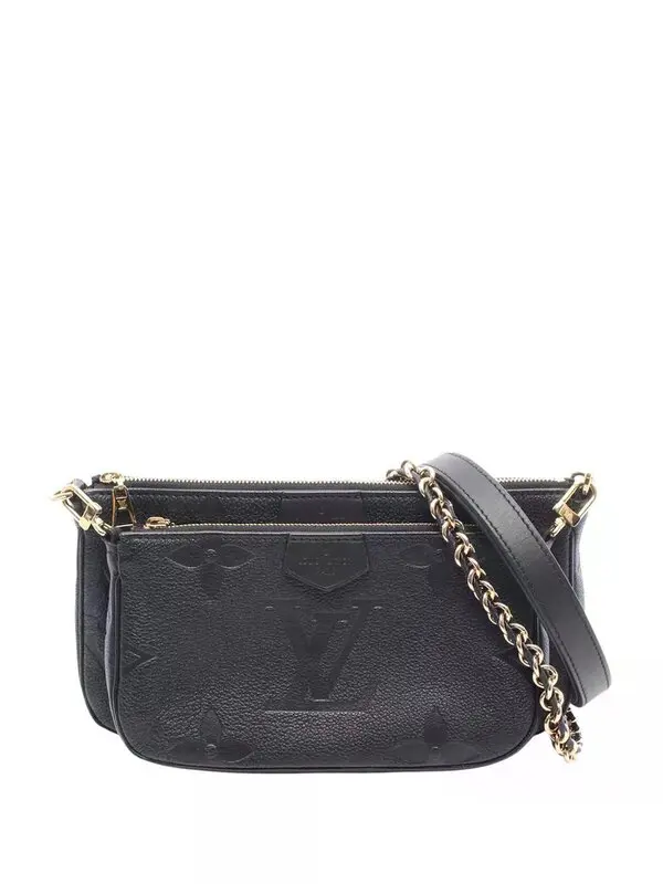 LOUIS VUITTON Monogram Giant Empreinte Multi Pochette Accessoires - Black