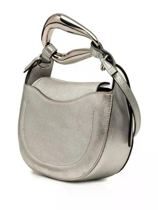 Chloé Small Metallic Leather Kiss Satchel