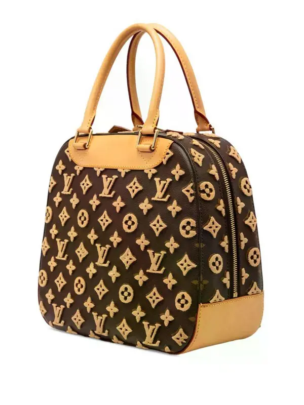 LOUIS VUITTON Monogram Tuffetage Deauville Cube Handbag