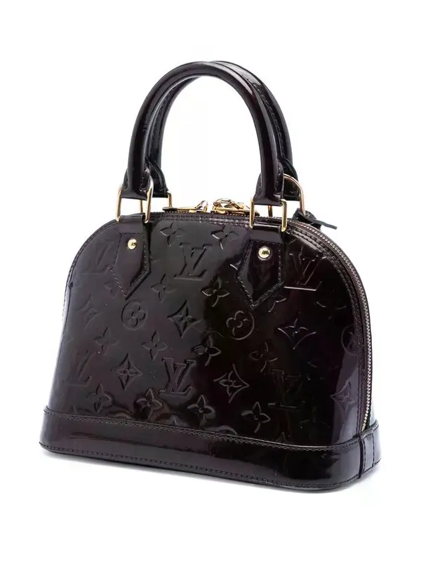 LOUIS VUITTON Monogram Vernis Alma Bb Satchel - Purple