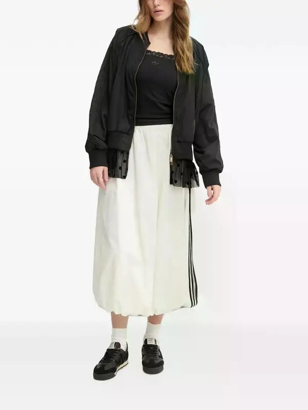 Adidas Sheer Polka-dot Trim Bomber Jacket