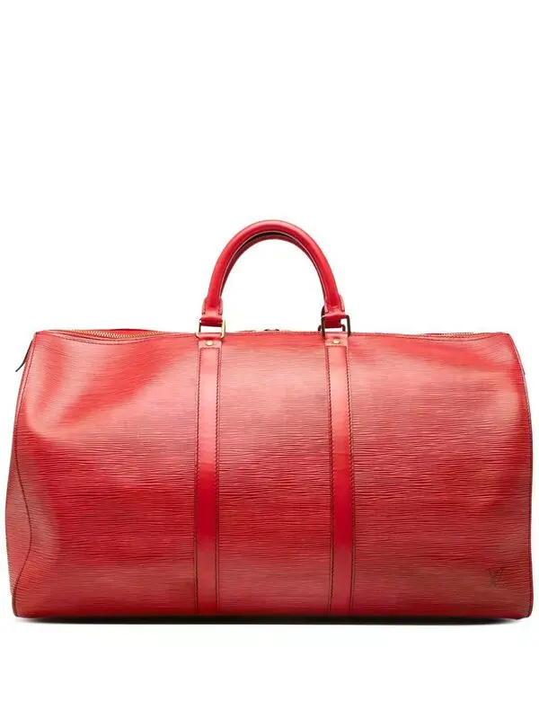 LOUIS VUITTON 1991 Epi Keepall 50 Travel Bag - Red