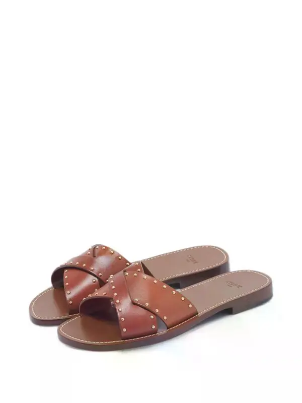 Celine Studded Flat Sandals