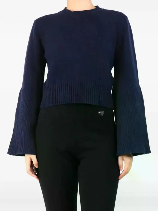 A.L.C. Navy Ribbed Knit Sweater
