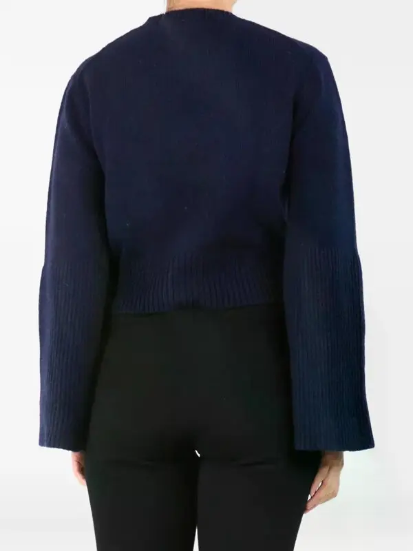 A.L.C. Navy Ribbed Knit Sweater