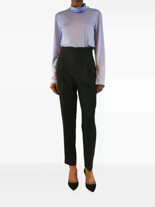 NILI LOTAN Pleated Wool Trousers