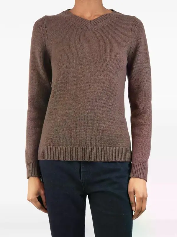 EMILIA WICKSTEAD Wool V-neck Sweater