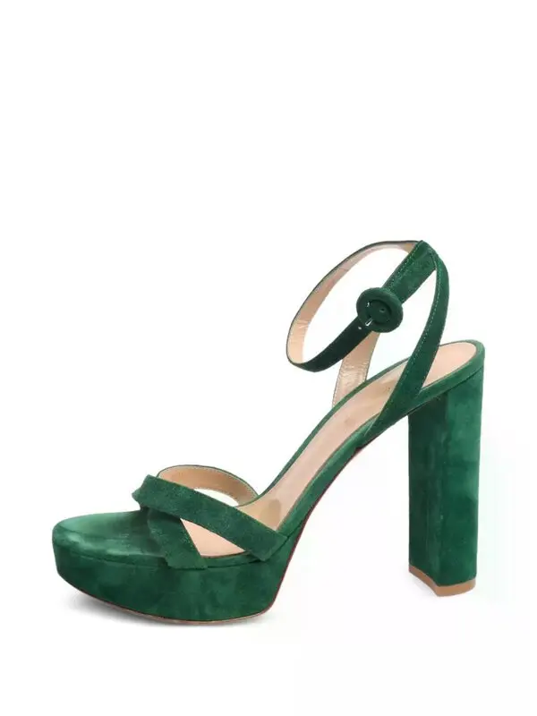 GIANVITO ROSSI Platform Suede Sandals