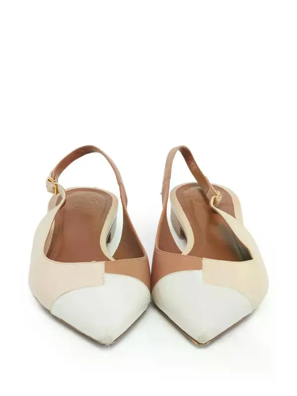MALONE SOULIERS Leather Slingback Flat Pumps