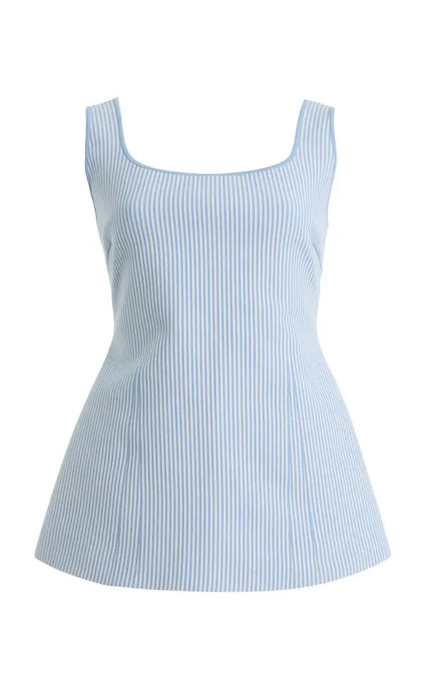 HIGH SPORT Inna Seersucker Top - Stripe