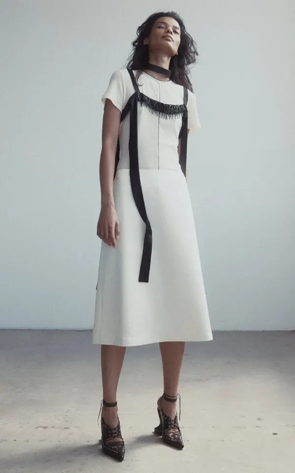 HARRIS TAPPER Exclusive Crume Satin Midi Skirt