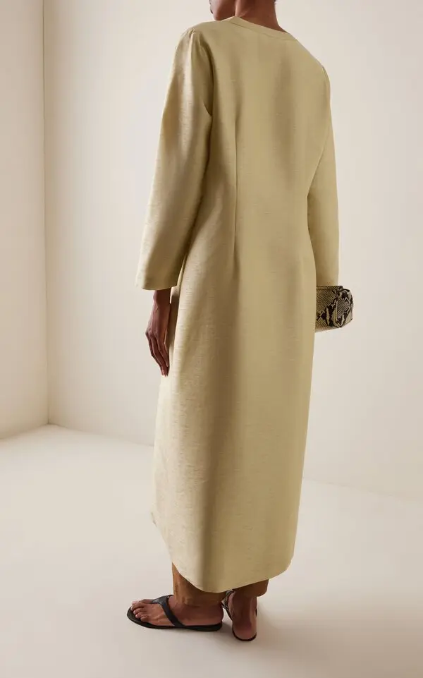 Chan Luu Dupioni Collarless Coat