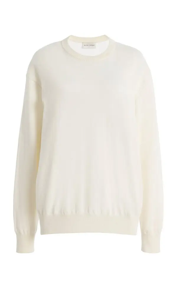 HIGH SPORT Exclusive Finn Cotton-cashmere Sweater - Ivory