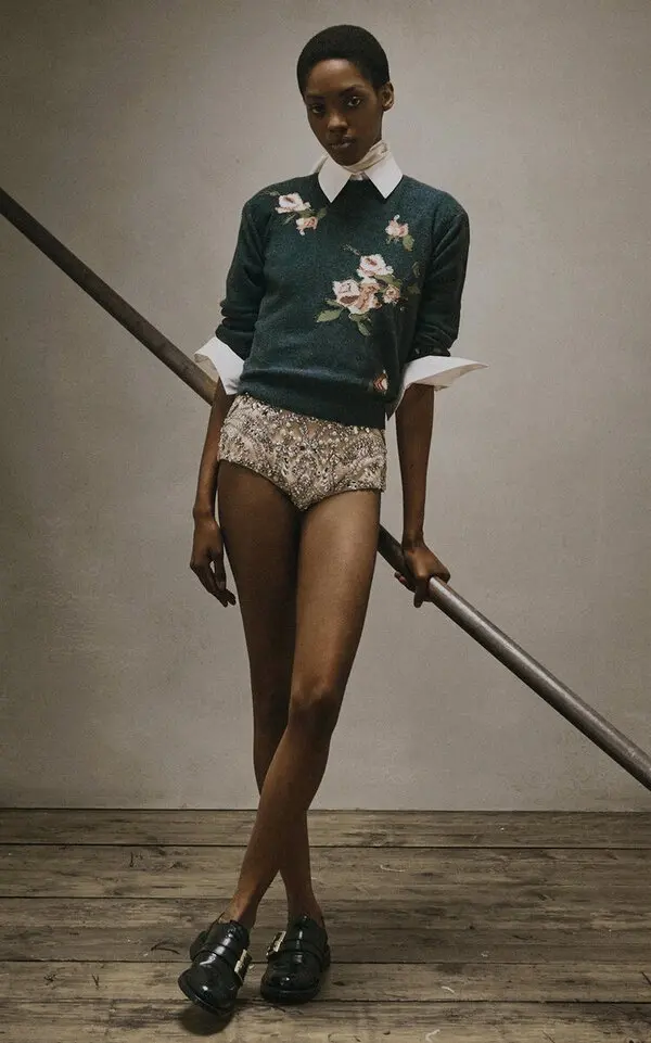 Erdem Floral Intarsia Merino-wool Sweater