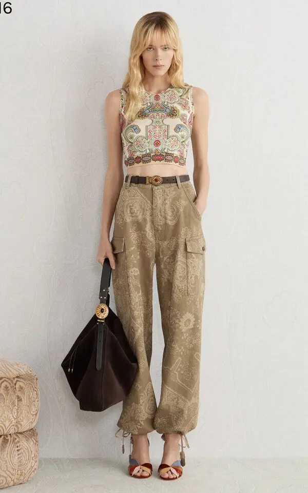 Etro Patterned Knit Silk-cashmere Top