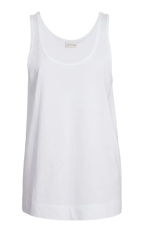 Dries Van Noten Hevila Cotton Tank Top - White