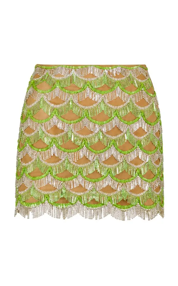 ANDRÉS PAJÓN Vira Embroidered Tulle Mini Skirt - Multi